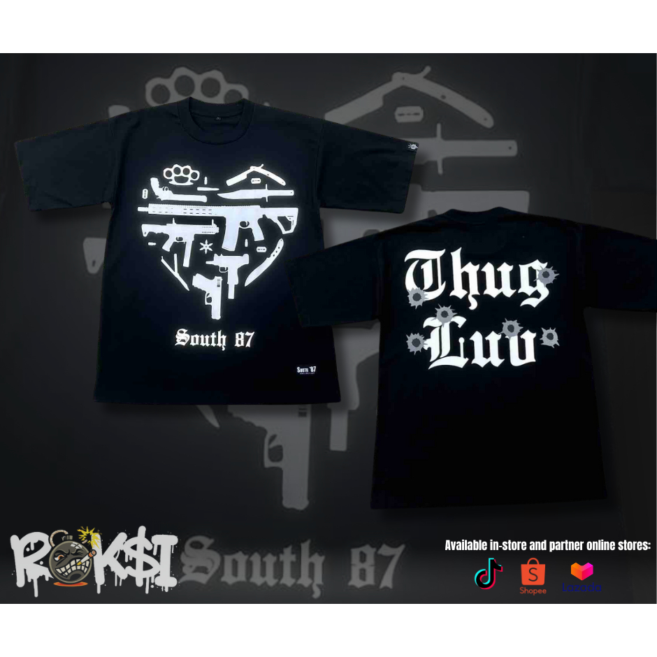 Thug Love Oversized Crew Neck T-shirt | Shopee Philippines