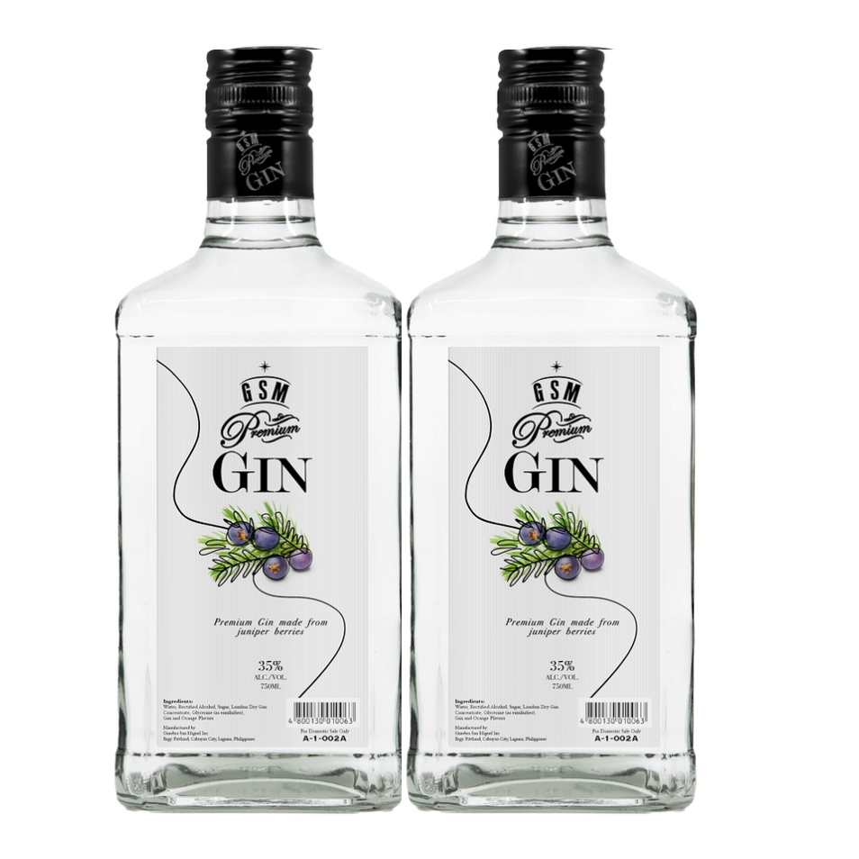 GSM Premium Gin 750ML Bundle of 2 | Shopee Philippines