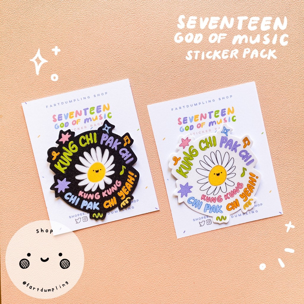 SEVENTEEN God of Music Seventeenth Heaven KPOP Solo Sticker Pack (1 pc ...