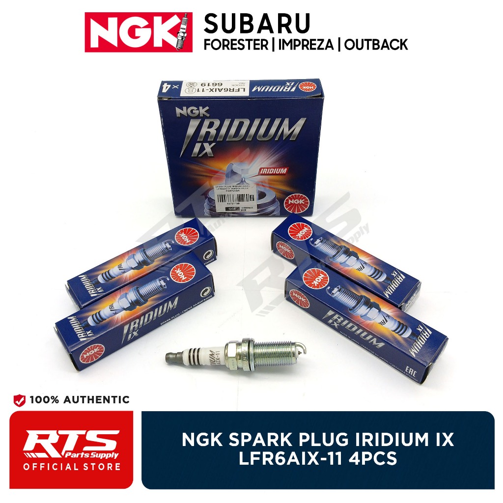 NGK Spark Plug Iridium IX Subaru Forester 2.0X / 2.5XT Turbo / Impreza / Outback LFR6AIX-11 4Pcs ...