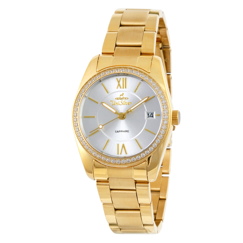 UniSilver TIME Women's Analog Gold / Silver Stainless steel watch ...
