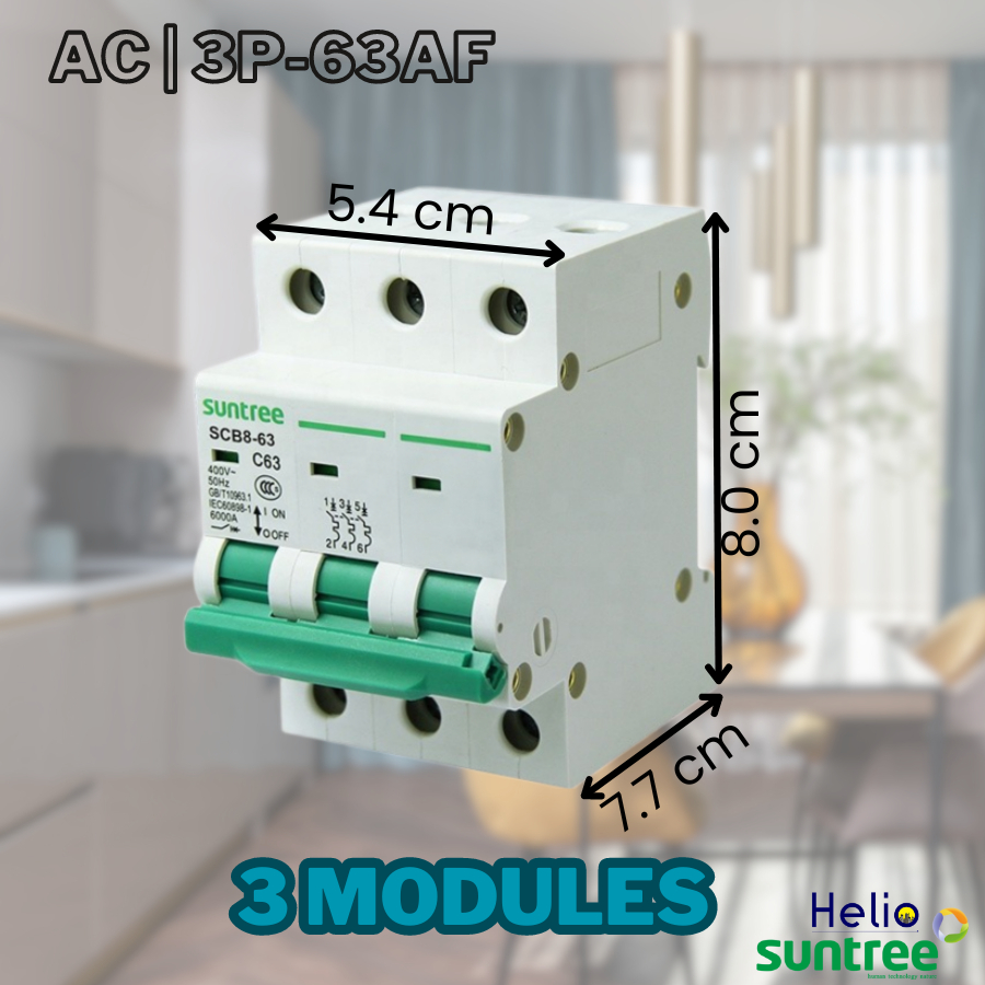 CHINT | SUNTREE | JUNXELE "3 POLE" Miniature Circuit Breaker MCB AC ...