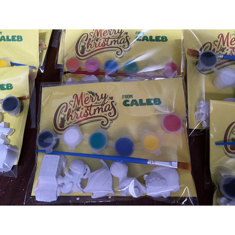 MINI Plaster Figurines Paint Set with Plastic Packaging | Shopee ...