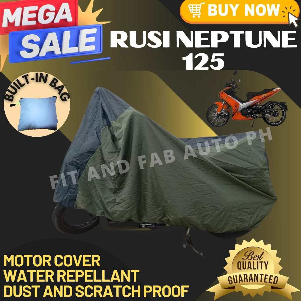 RUSI NEPTUNE 125 HIGH QUALITY MOTOR COVER - WATER REPELLANT SCRATCH AND ...