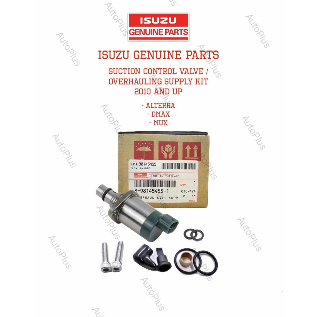 Isuzu Genuine Parts Suction Control Valve Overhauling Kit: Dmax Alterra ...