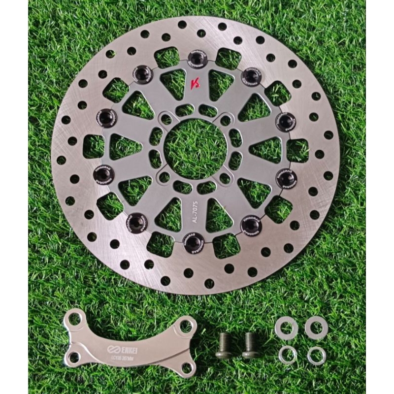 KING DRAG ALLOY DISC 267MM (WITH BRACKET) ALL VEGA/YAMAHA SIGHT/SNIPER ...