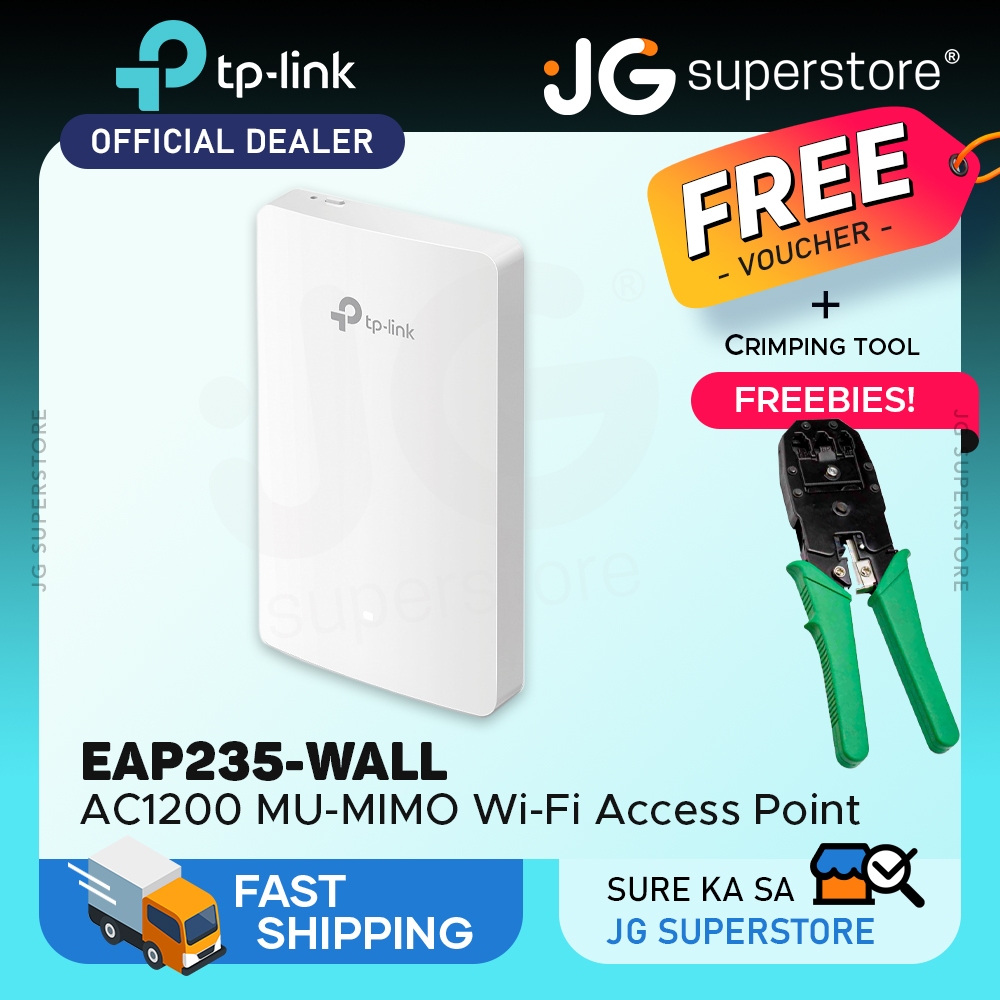 TP-Link EAP235 / 230-Wall Omada AC1200 Wireless MU-MIMO Gigabit Dual ...