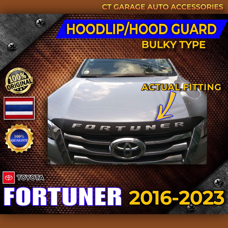 TOYOTA FORTUNER 2016-2023 HOOD LIP/HOOD GUARD/HOOD END (fortuner ...