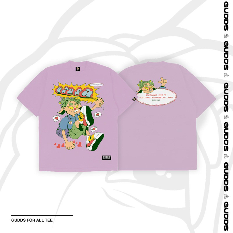 GUDDS FOR ALL "T-SHIRT" LAVENDER | Shopee Philippines