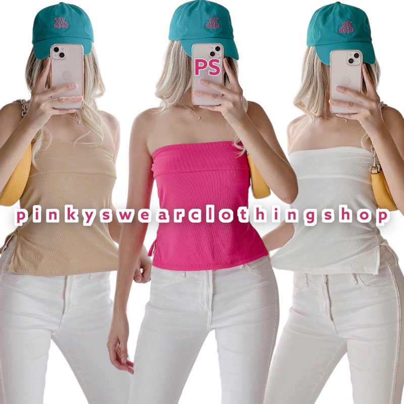 PinkySwear Tyla Split Side Tube | Shopee Philippines
