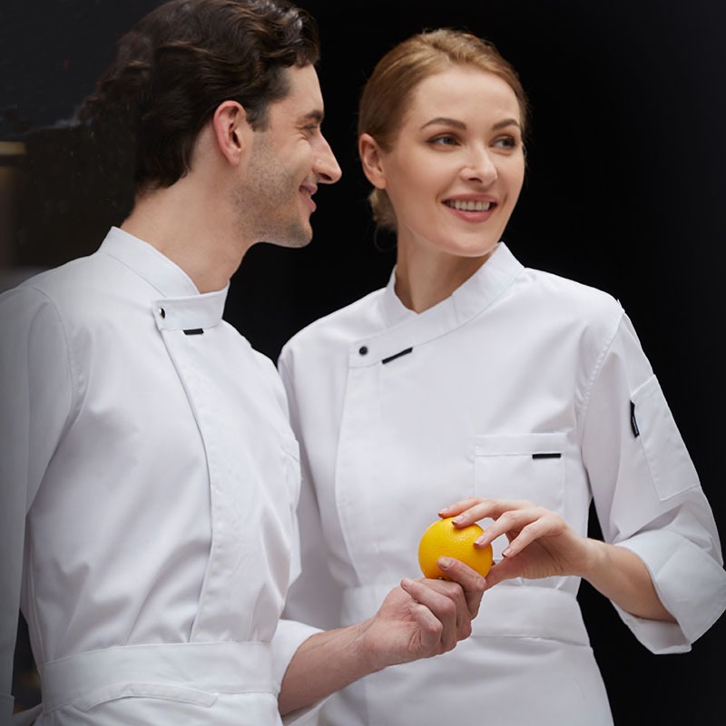 Chef Uniform Short Sleeve Catering Uniform Waiter Uniform for Men/Women ...