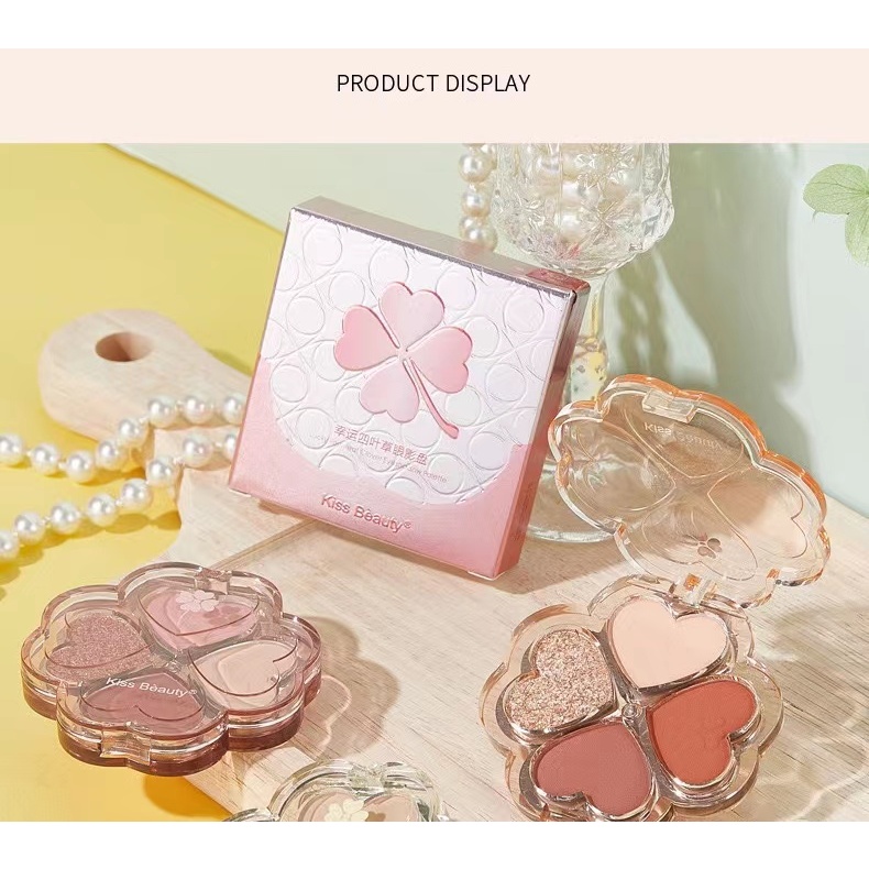 Amanda Leaf Eyeshadow Palette Beginner Natural Nude Makeup Pearlescent ...