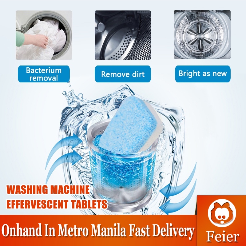 Washing Machine Cleaning Detergent Cleaner Descaler Deep Remover Tablet ...