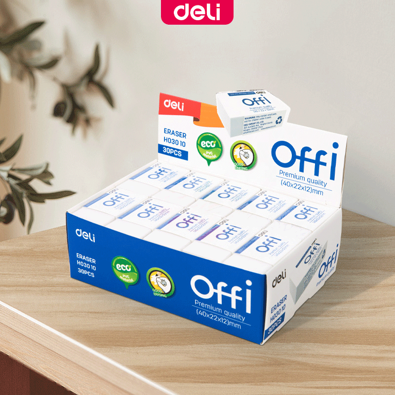 Deli 1Pcs Small Soft Pencil Eraser For Exam Use School Supplies EH03010 ...