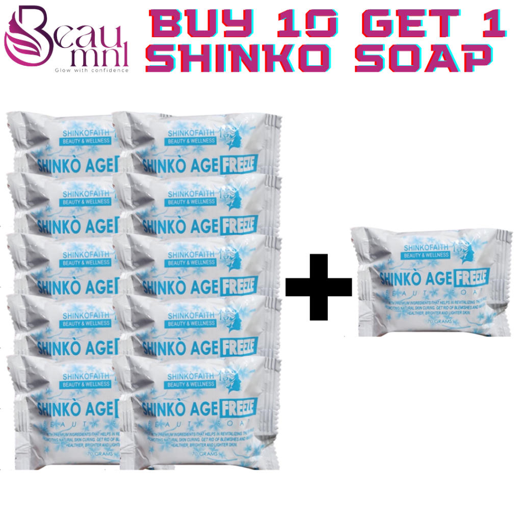 BUY 10 GET 1 SHINKO SOAP Shinko Soap Age Freeze Beauty Soap Whitening ...