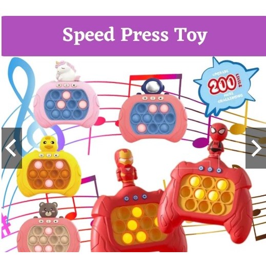 TFL Pop Quick Push Bubbles Game Machine Kids Cartoon Anti Stress ...