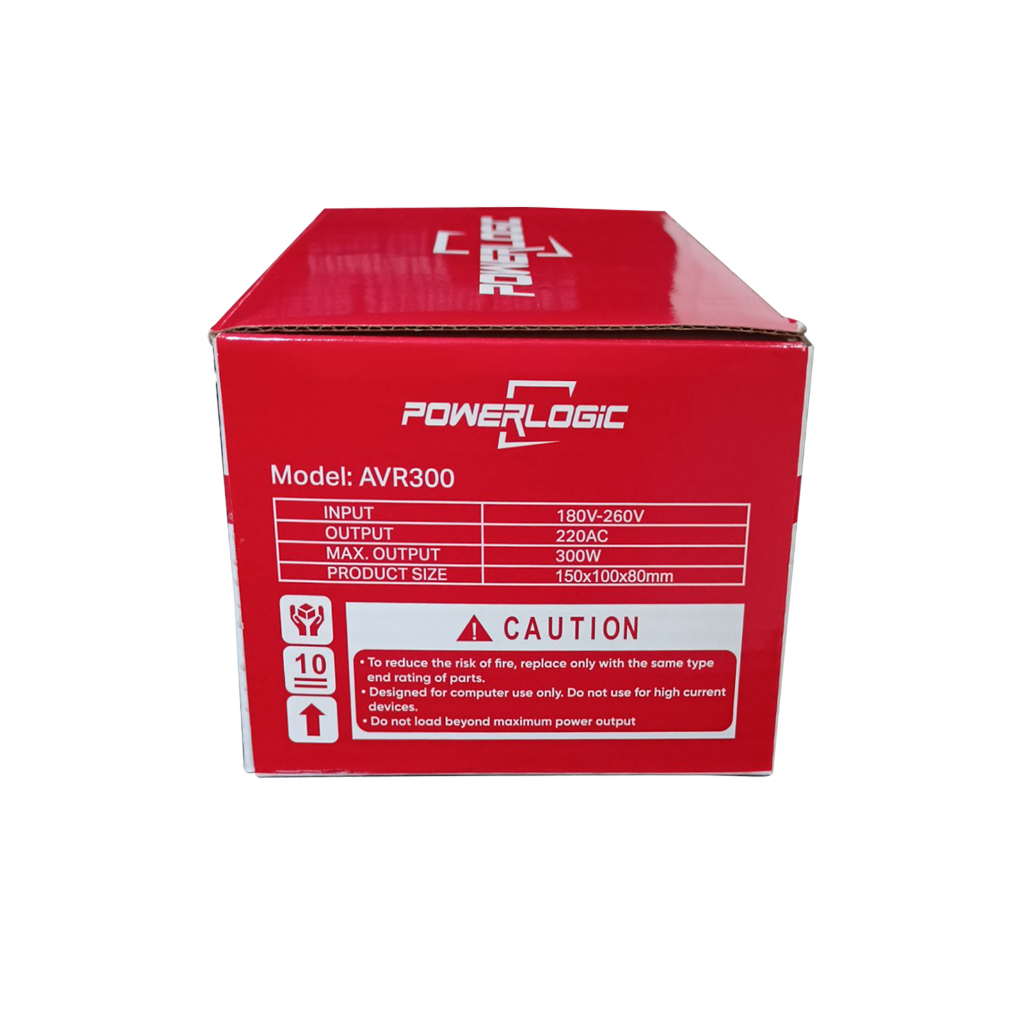 Powerlogic AVR-300 -300 Watts AVR, with Surge Protection 3 x 220V ...