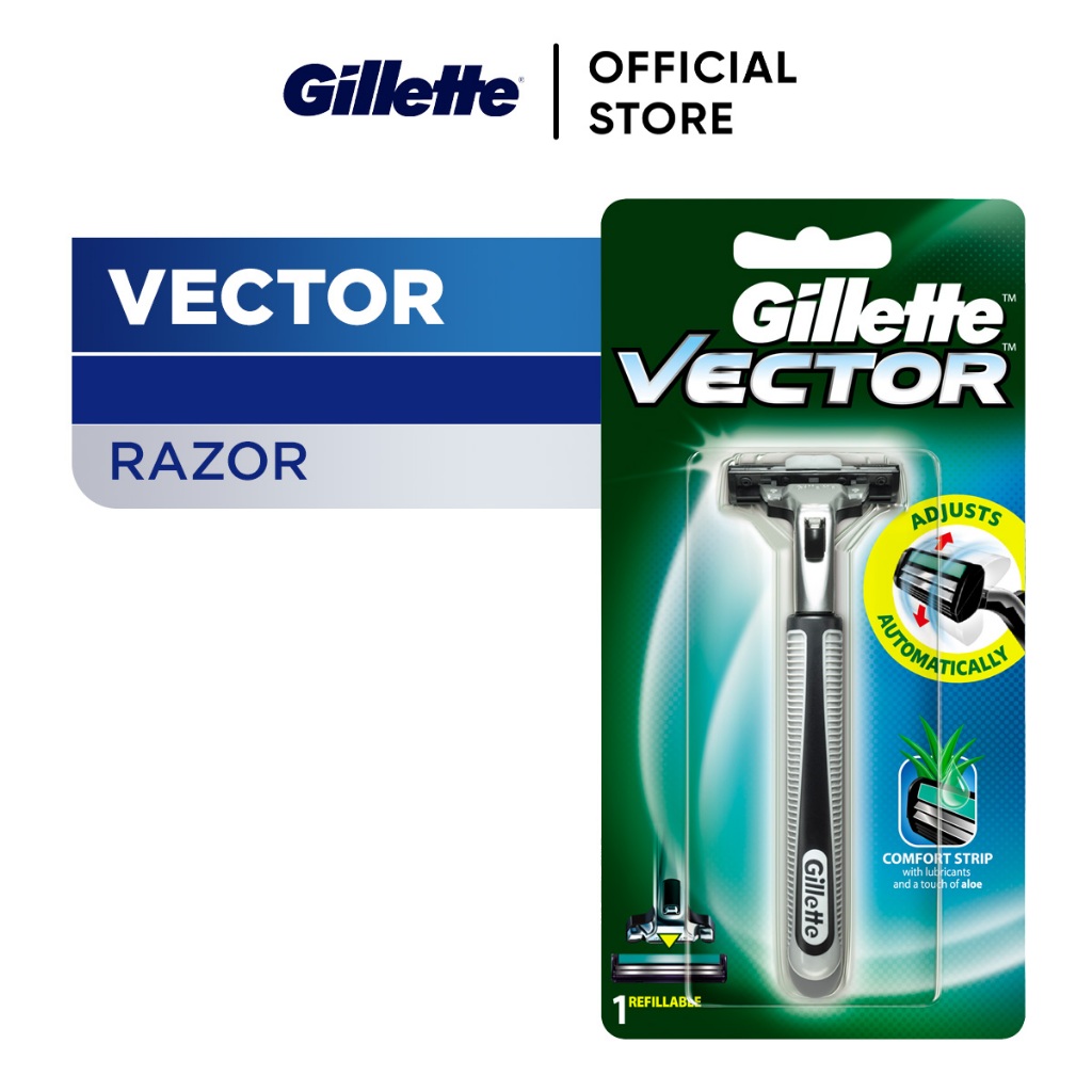 Gillette Vector Fold Back Style Razor | Shopee Philippines