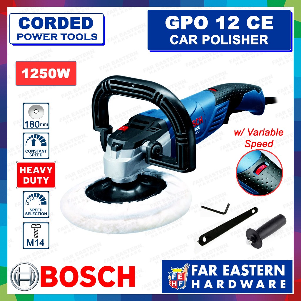 BOSCH GPO 12 CE Car Polisher w/ Variable Speed 1250W RBPTCD | Shopee ...