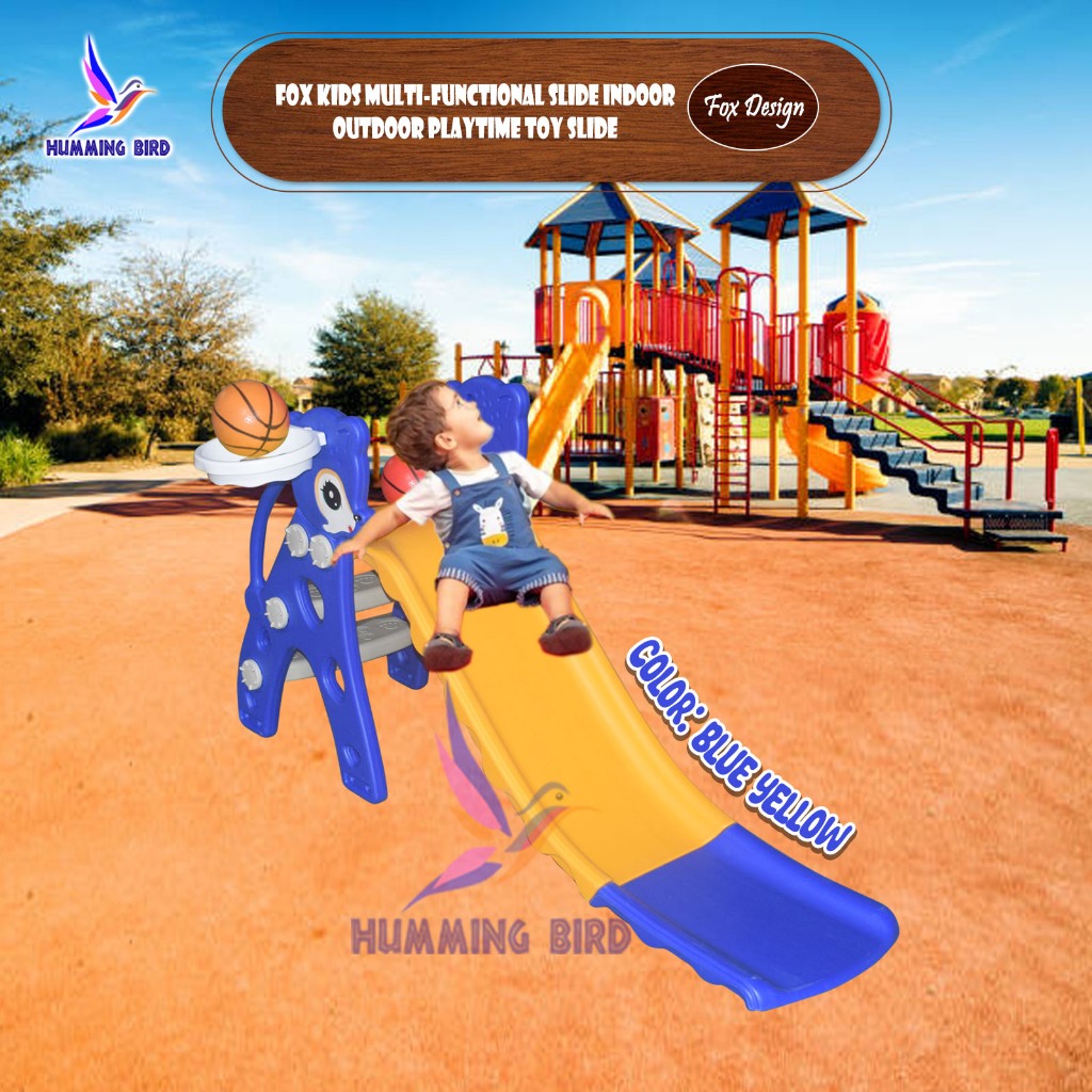 Hummingbird Baby Fox Design Slide Kids Multi-functional Slide Indoor ...