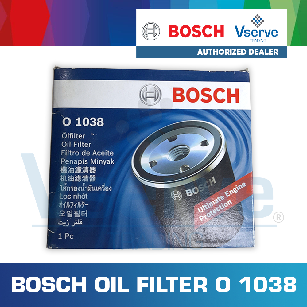 Bosch Oil Filter O 1038 for Isuzu, Mitsubishi, Proton | Shopee Philippines