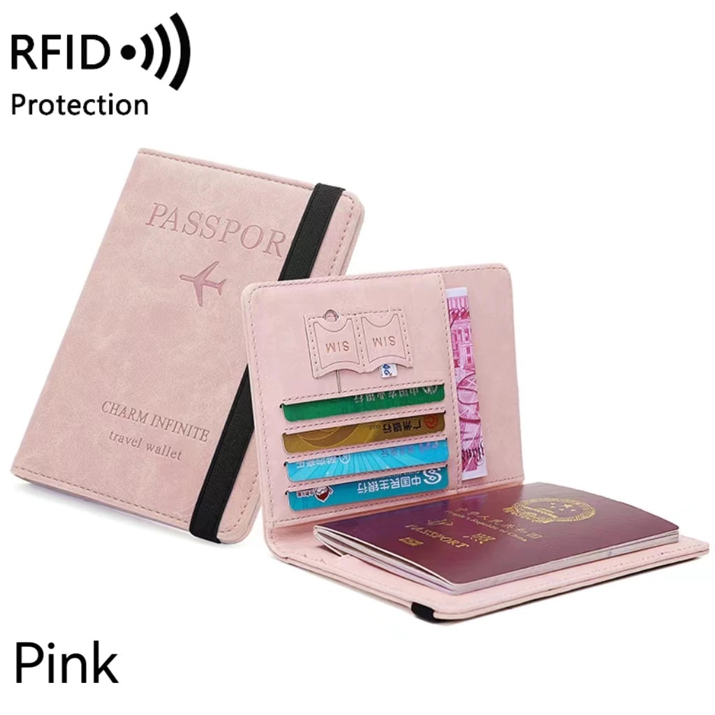 RFID Passport Holders Pu Leather Travel Wallet Card Cover Passports ...