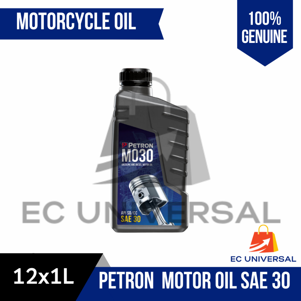 Petron Motor Oil Sae 30 12x1L Liters Box | EC Universal | Shopee ...