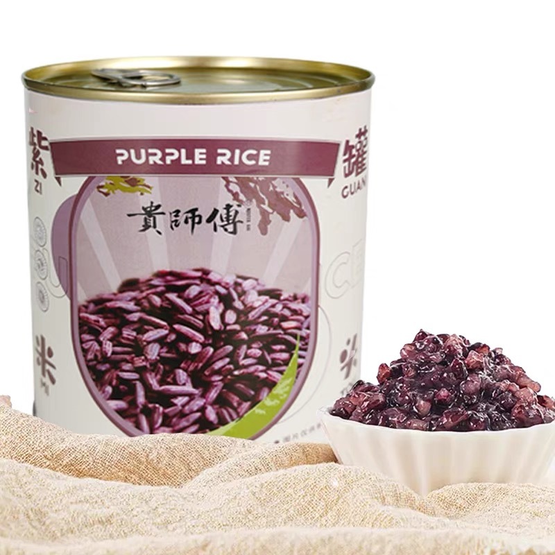 Canned purple rice 930g Premium Red Bean Can for Milk Tea Sinker ...