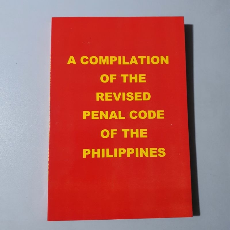 A Compilation of the Revised Penal Code of the Philippines | Shopee ...