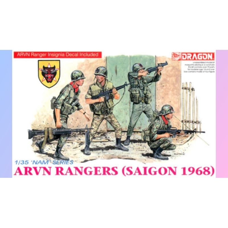 Dragon 3314 ARVN Ranger [Saigon 1968] 1:35 Nam Series Static Plastic ...