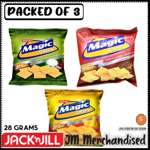 JM FG-0159 | JM Food | 3 Packs | Jack N' Jill Magic Chips | 28 G ...