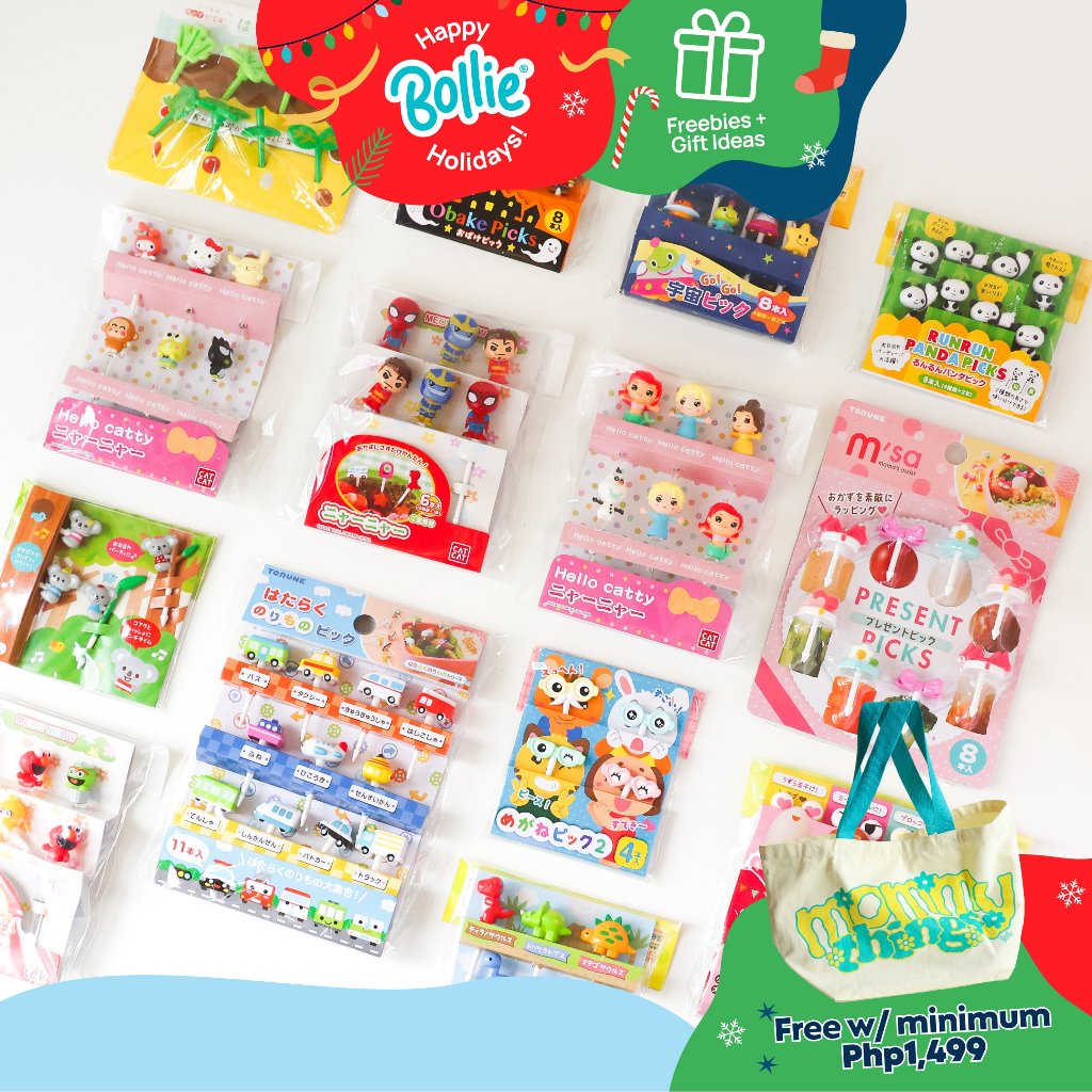 Bollie Baby Assorted Bento Sticks Fruit Forks Food Picks for Kids ...