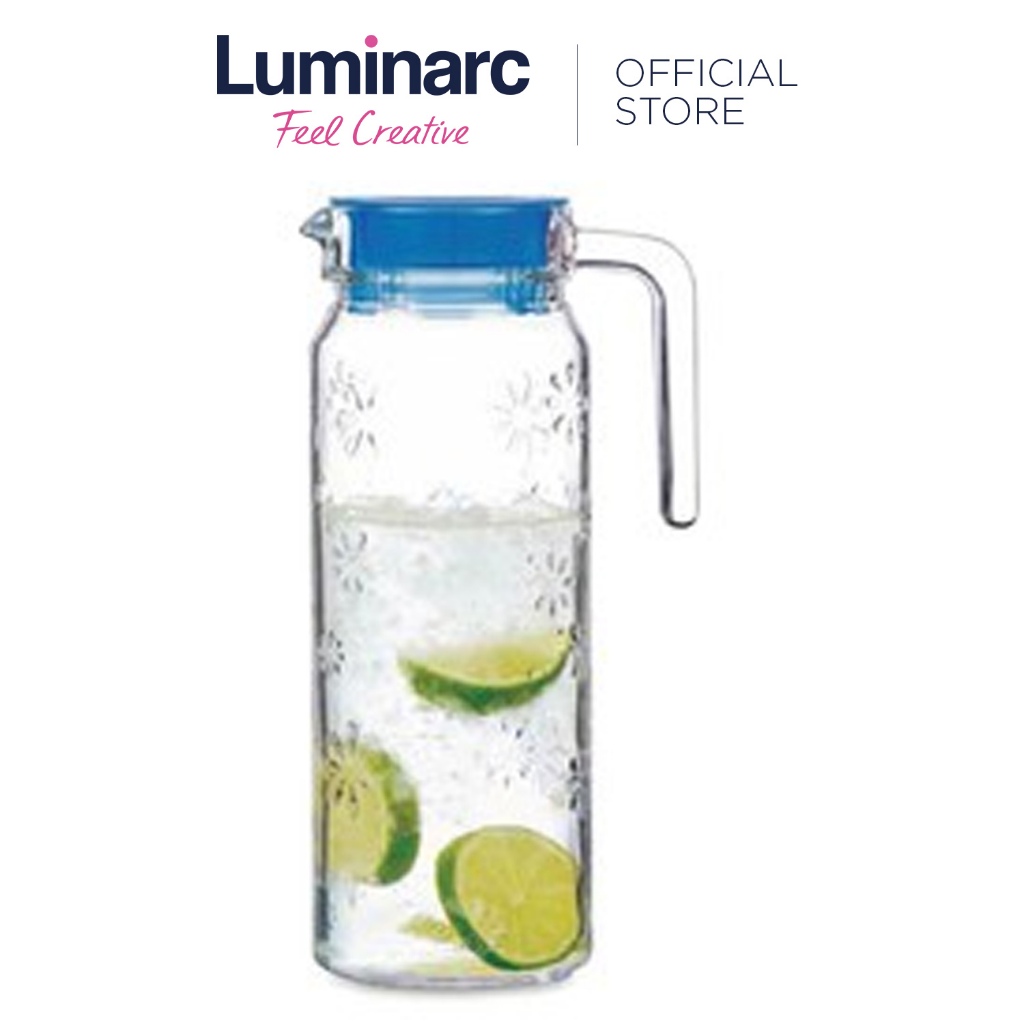 Luminarc 1.1L Rotterdam Funny Flower Jug Glass Pitcher CARR024 | Shopee ...