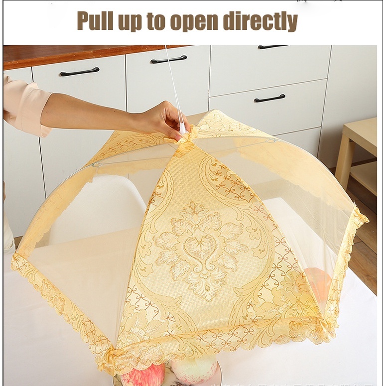 Food Cover Foldable/Collapsible Pop Up Food Net Cover/Table Food Cover ...