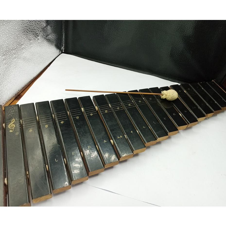 Xylophone vintage Japanese portable xylophone music instrument wooden ...
