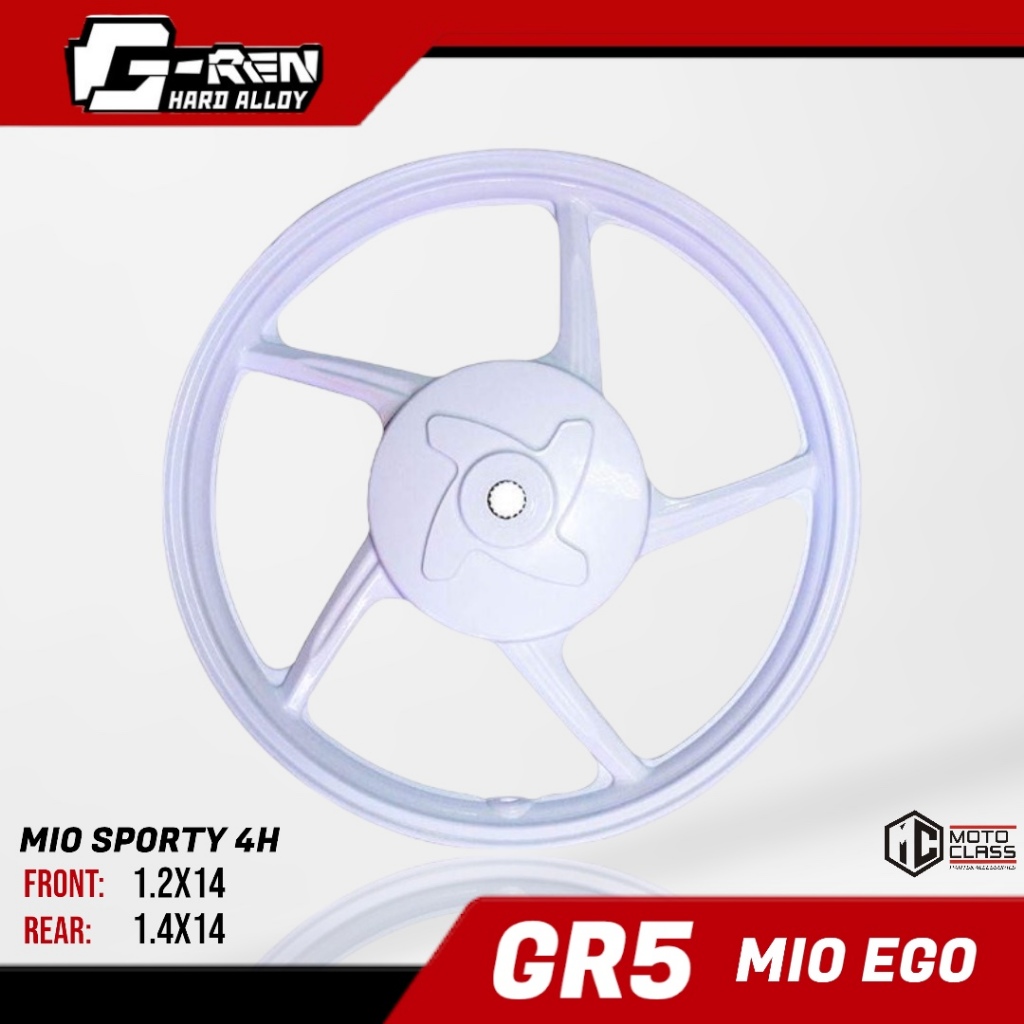 G-ren MAGS GR5 MIO SPORTY/ MIO I 125 3 HOLES | Shopee Philippines