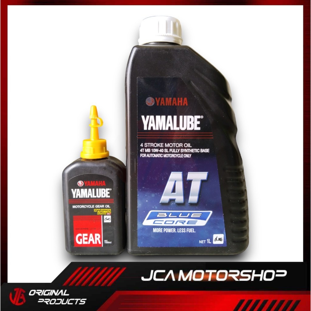 ORIGINAL YAMAHA YAMALUBE BLUE CORE SCOOTER 1L WITH YAMALUBE GEAR OIL ...