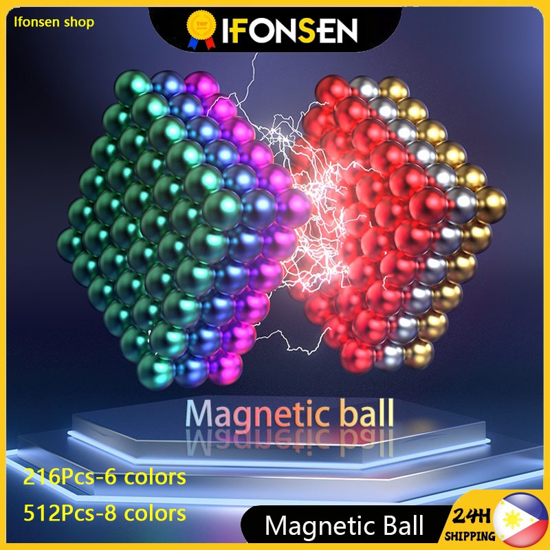 Magnetic Balls toys 5mm 216PCS/512PCS Decompression Magnet Bat For ...