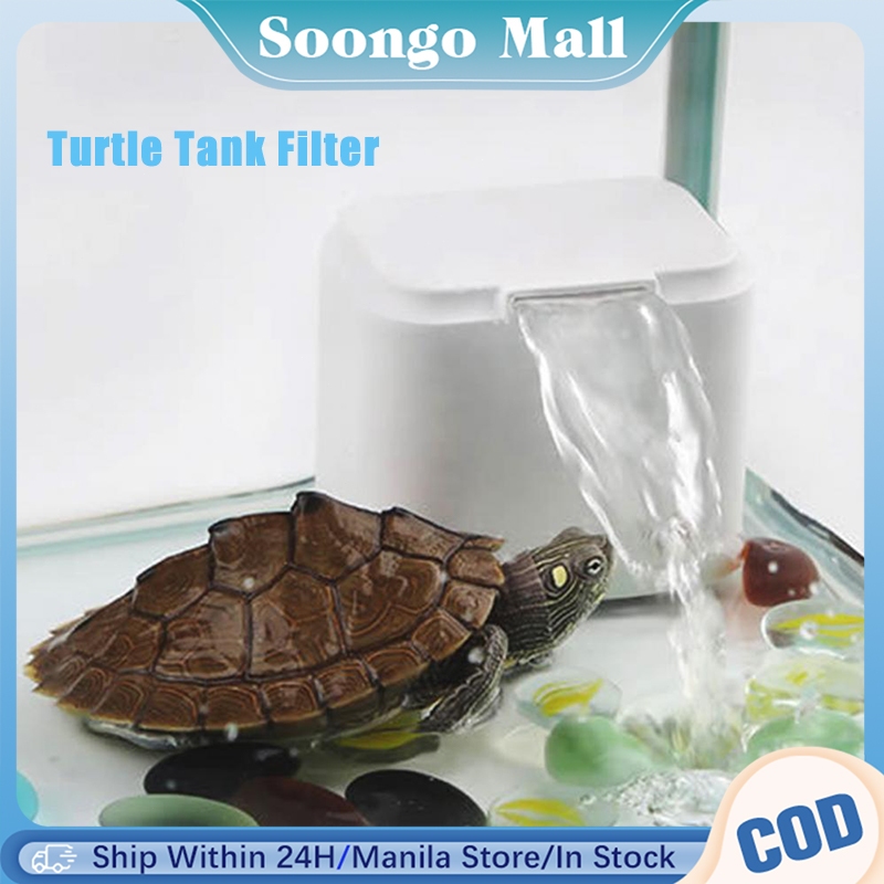 Turtle Tank Filter 2W Low Water Level Clean Pump For Aquarium Keeps ...