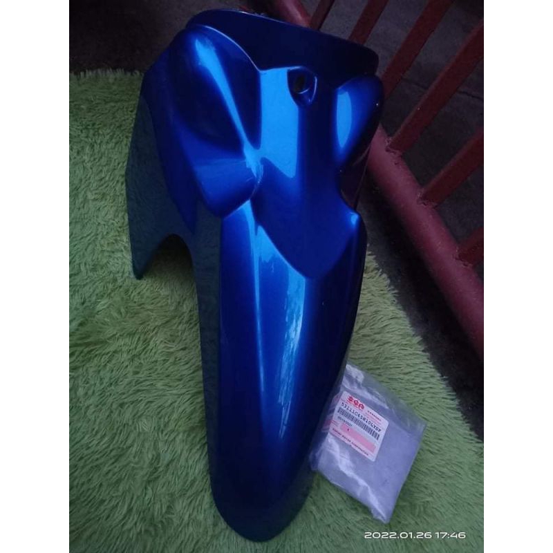 smash 115 FRONT FENDER genuine triton blue(lysf). | Shopee Philippines
