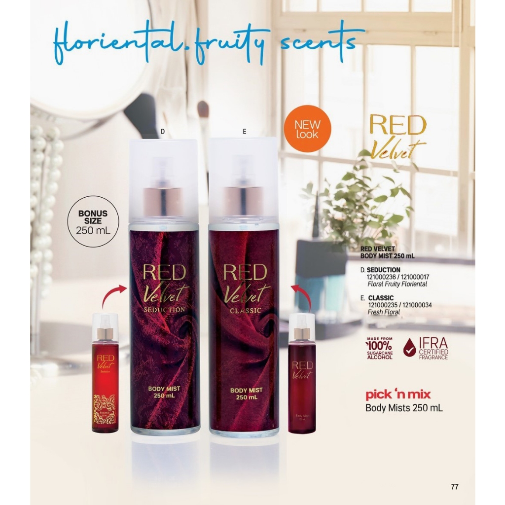 OD 250ml Red Velvet Seduction | Classic Perfume | Shopee Philippines