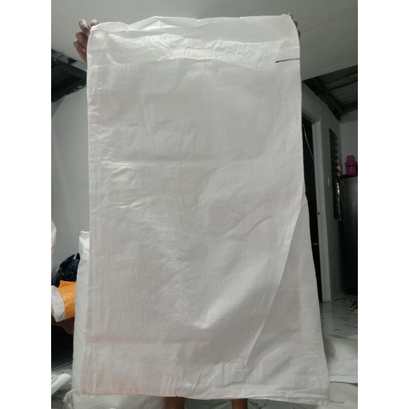 10PCS WHITE SAKO SACK 40KG (1USED) LIKE BRAND NEW | Shopee Philippines