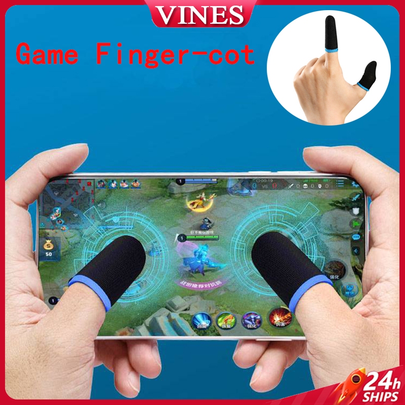 1 Pair (2pcs) Finger Gloves for Gaming Mobile Finger Sleeve Touchscreen ...