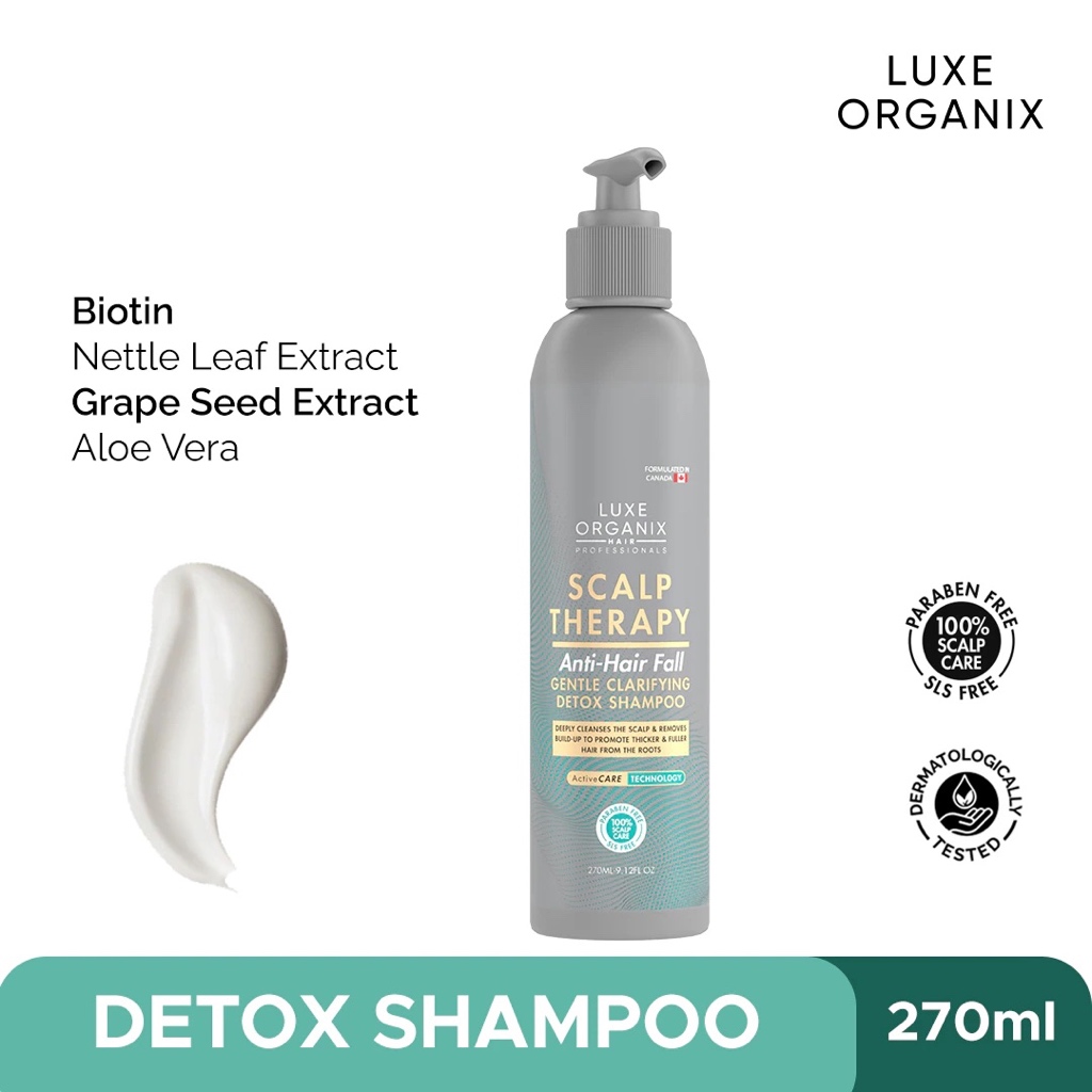 LUXE ORGANIX Scalp Therapy Anti-Hair Fall Gentle Clarifying Detox ...
