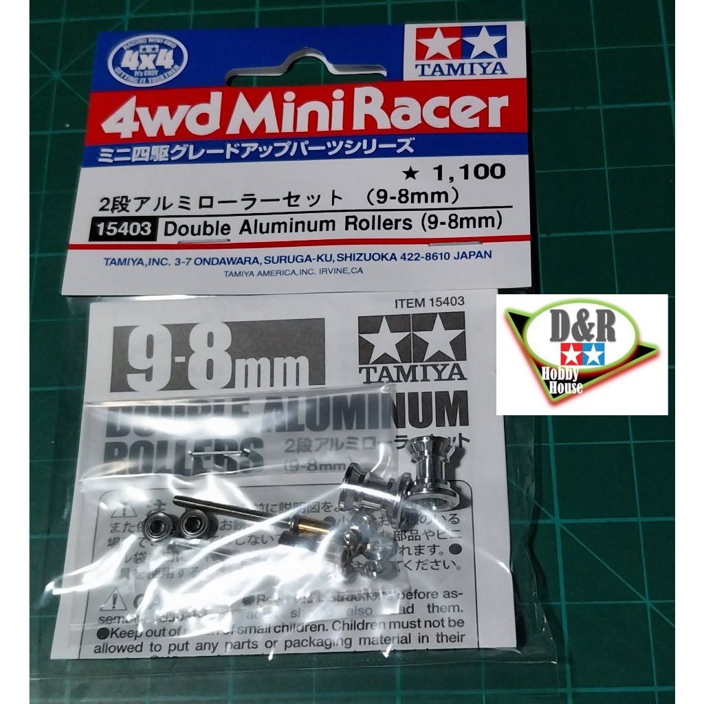 Tamiya Mini 4WD Double Aluminum Rollers 9-8mm Item 15403 | Shopee ...