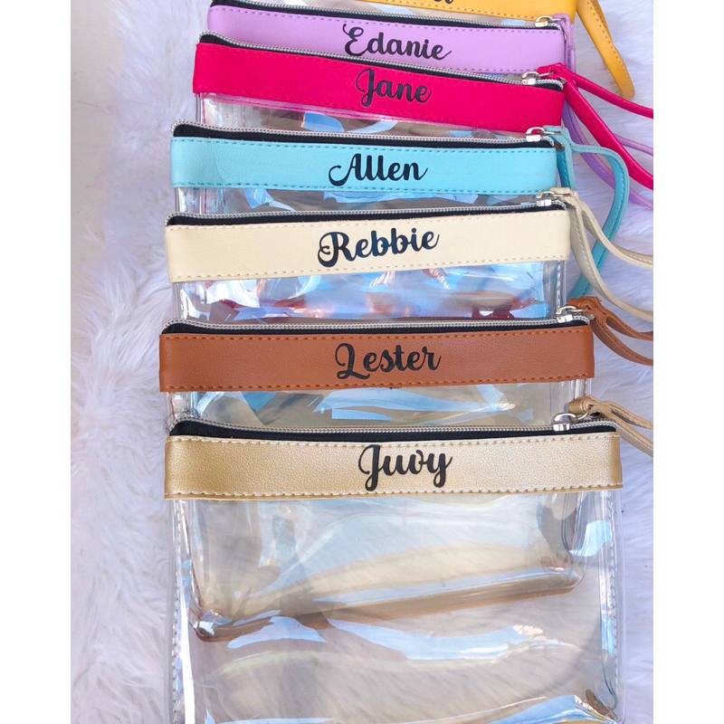 Personalized Pouch with Strap | Wristlet Bag for Office, Travel, Events ...