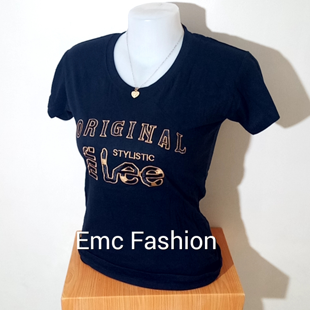 ML121 Emc Fashion Ladies Cut Overrun T-Shirt For Women Embroidered ...