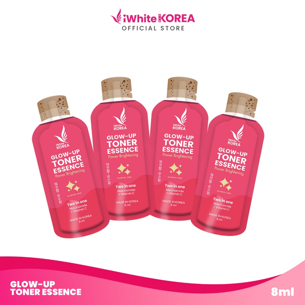 iWhite Korea Glow-Up Toner Essence Power Brightening 8ml 4pcs ...