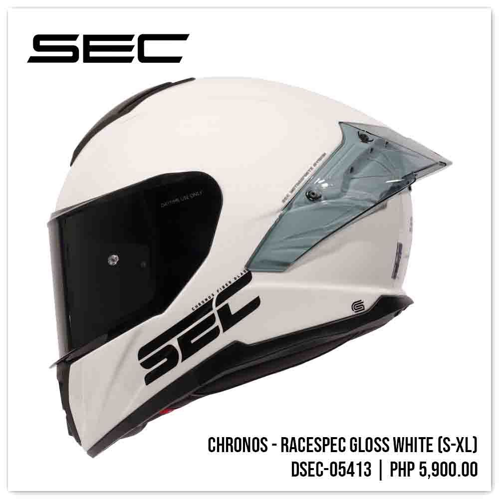 SEC CHRONOS I RaceSpec Matte/Gloss Fullface Helmet (S-XL) | Shopee ...