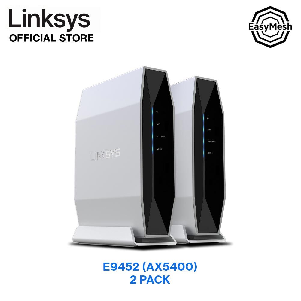 Linksys AX5400 Dual-Band EasyMesh WIFI 6 Router, 2 Pack (E9452) | Shopee Philippines